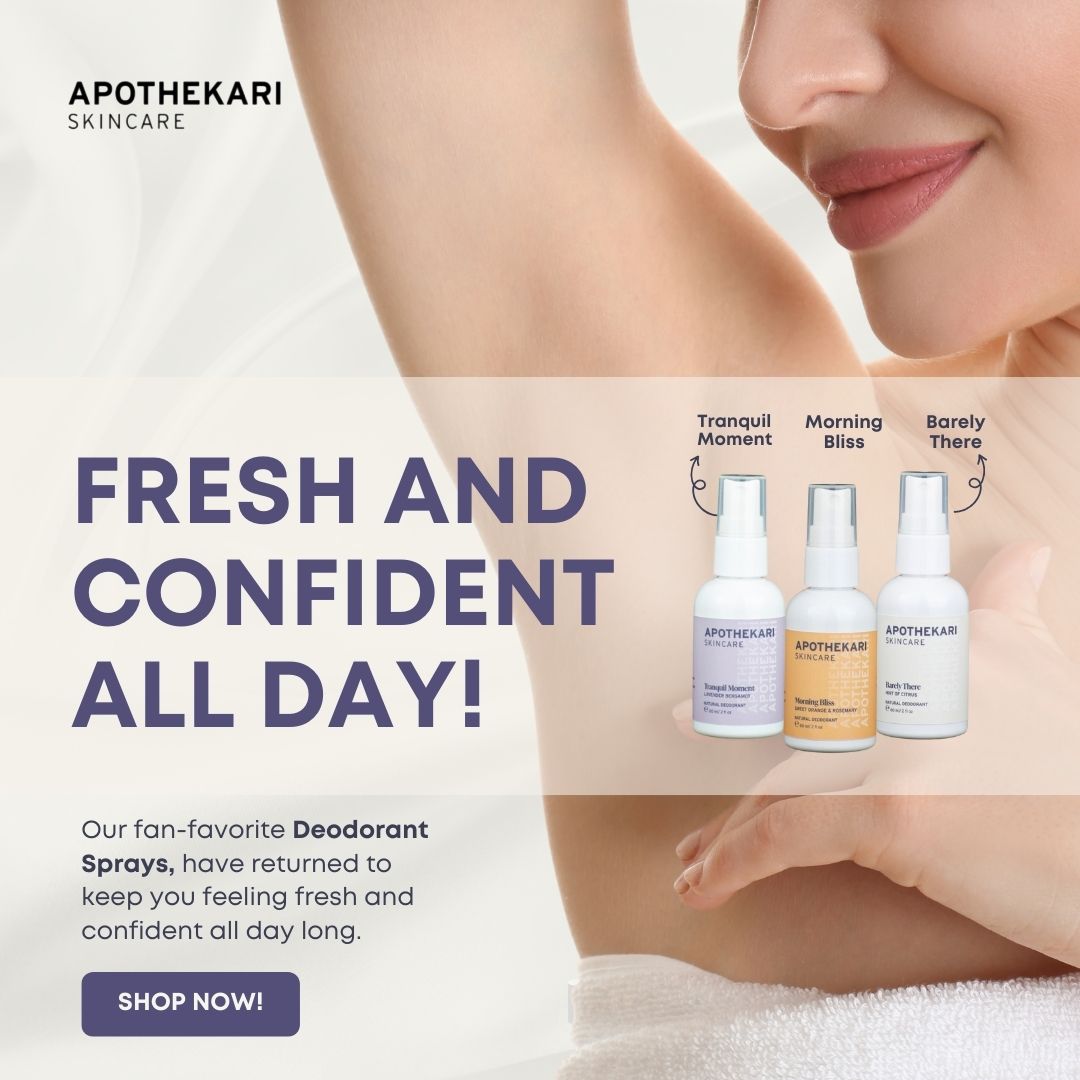 pH Balance Deodorant Spray Set | Natural Deodorant – Apothekari Skincare